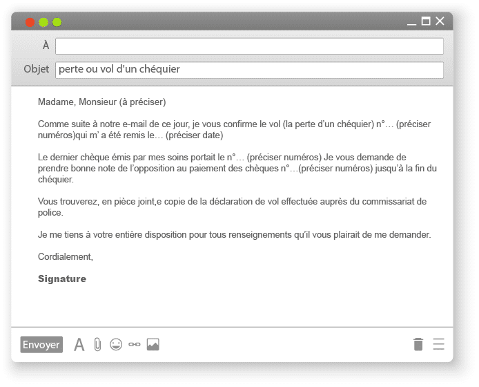 Comment ecrire une lettre de déclaration de perte ? - Nozieres